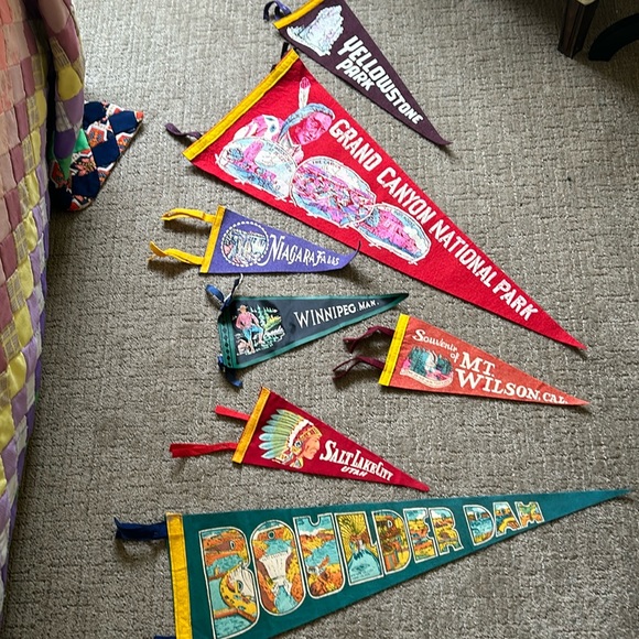 Wall Decor | Lot Of Vintage Pennants Circa Early 195s | Poshmark